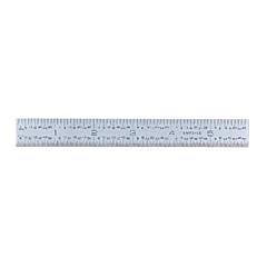 Starrett C305R-12 51348 12" Steel Rule with Inch, 5R Grads | Transcat