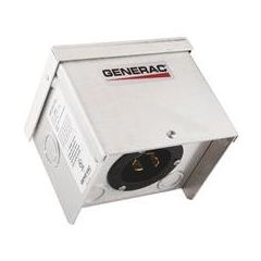 Generac 6343 30A 125/250V raintight aluminum power inlet box | Transcat