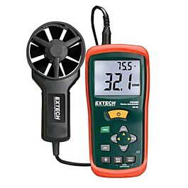 Extech AN200-NIST CFM/CMM Thermo-Anemometer + Infrared (IR) Thermometer ...