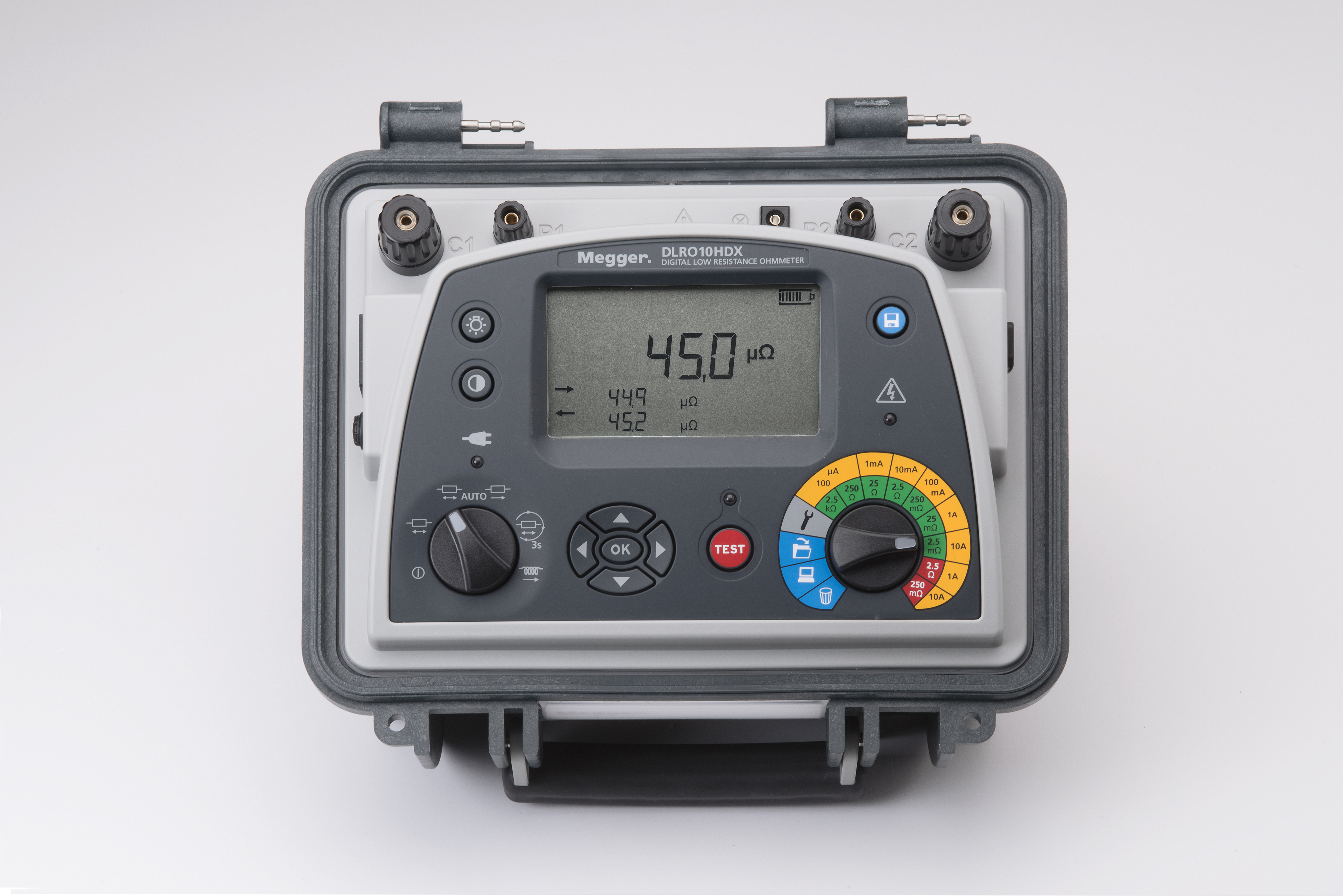 Megger DLRO10HDX Digital Low Resistance Ohmmeter | Transcat